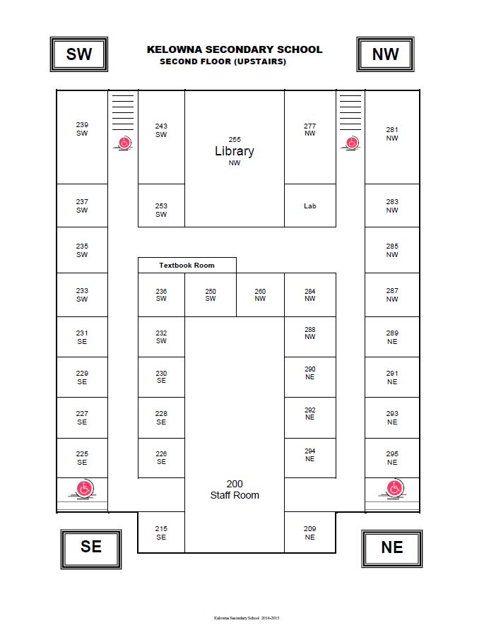 School Map - École Kelowna Secondary