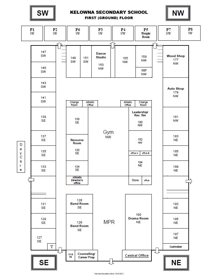 School Map - École Kelowna Secondary